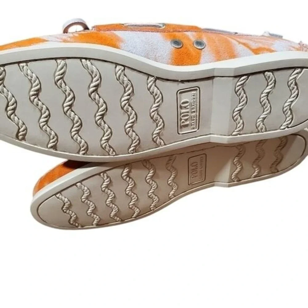Polo Ralph Lauren | Shoes | Polo Ralph Lauren Boat Shoes Orange Tiedye ...
